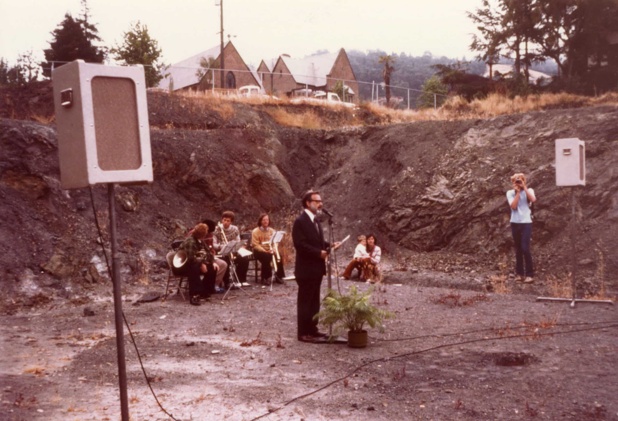 Ground is broken for new library building - GTU 60th Anniversary